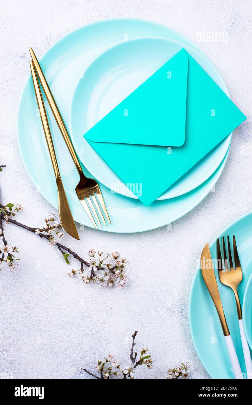 Dining cutlery spring background hi-res stock photography and images ...