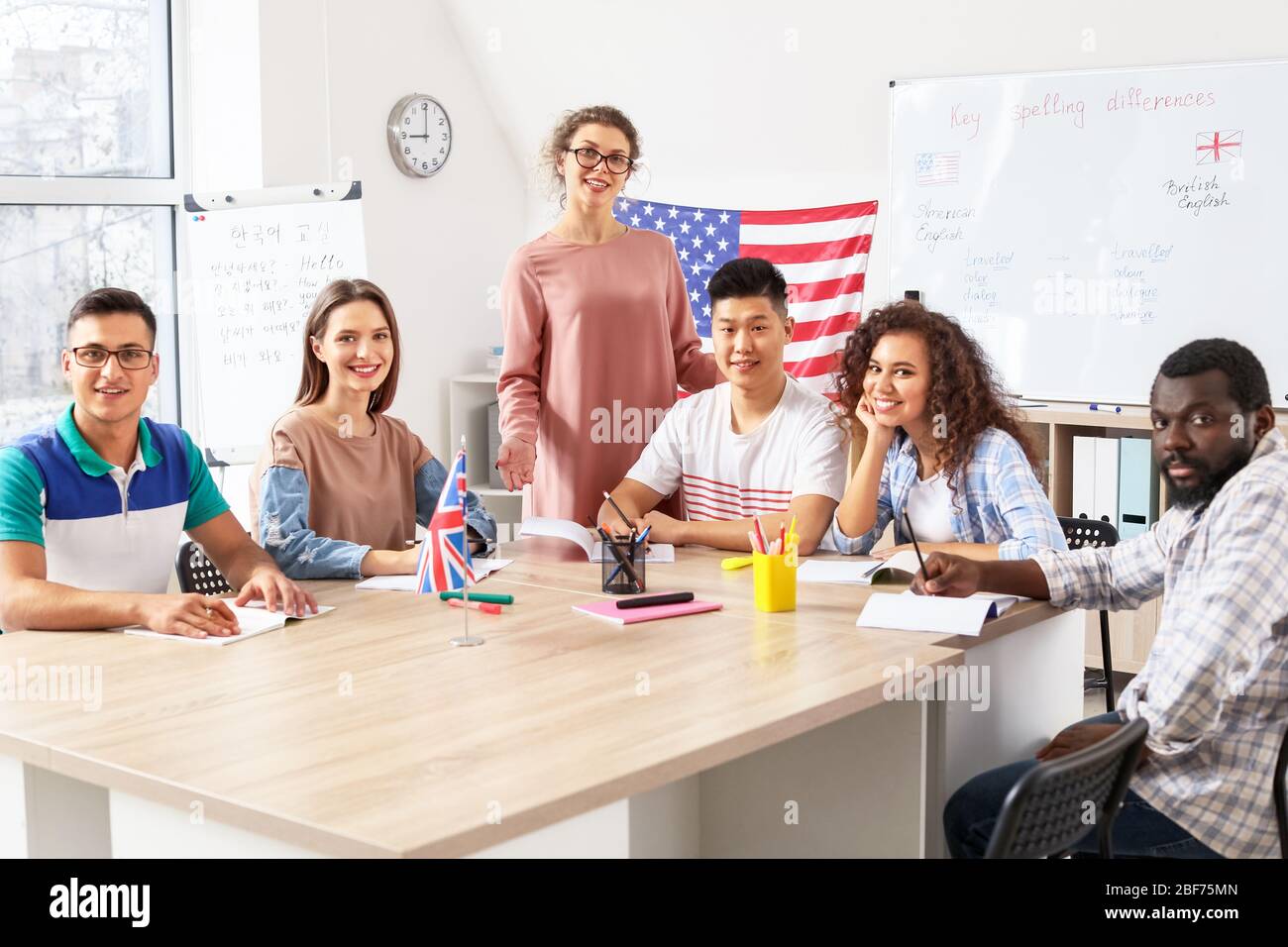 Explaining classes hi-res stock photography and images - Alamy