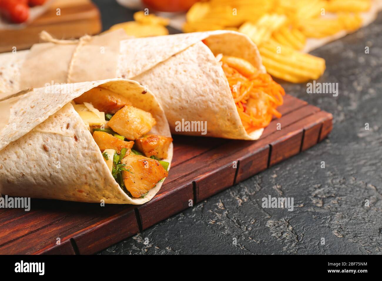 Doner Kebab Chips High Resolution Stock Photography and Images - Alamy