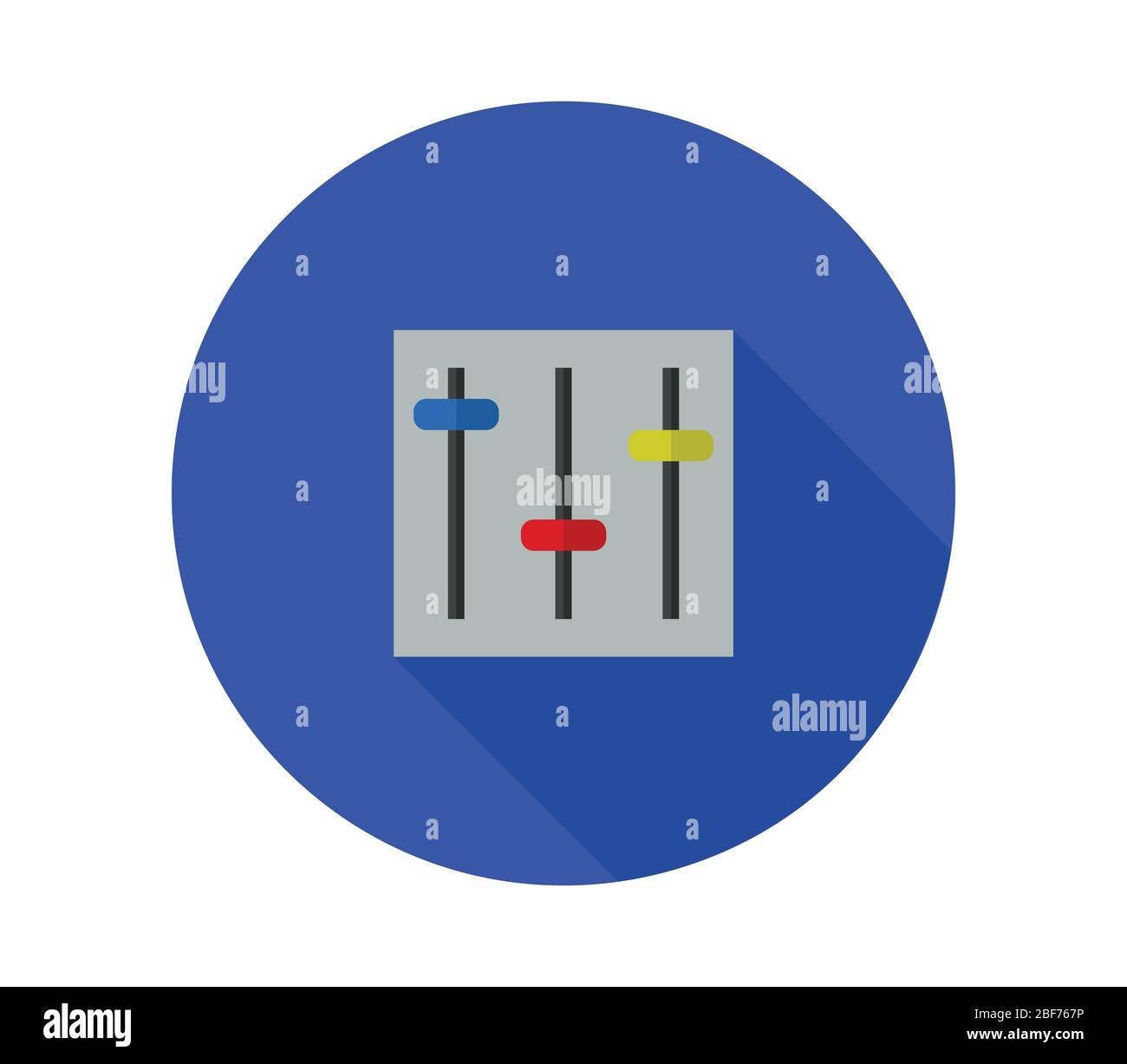 music mixer icon illustrated in vector on white background Stock Vector ...