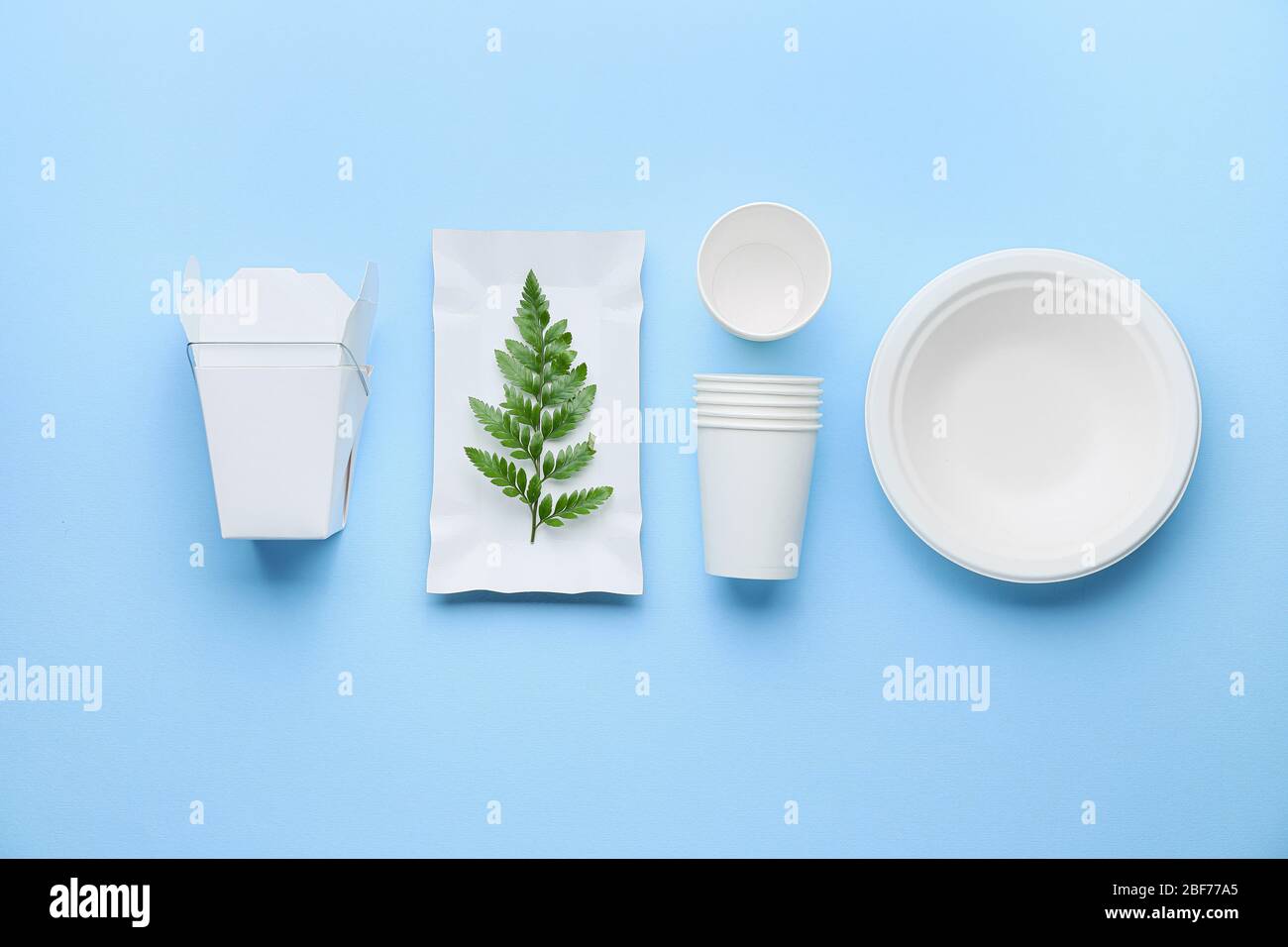 Different garbage on color background. Recycling concept Stock Photo ...
