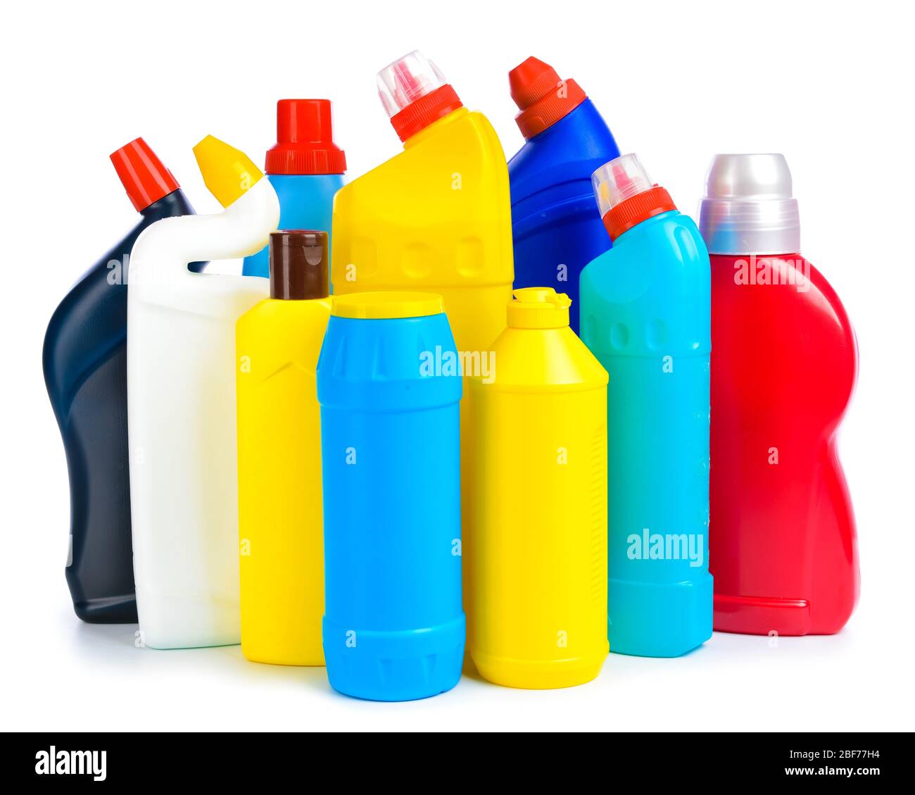 Liquid detergents cleaning supplies Cut Out Stock Images & Pictures - Alamy