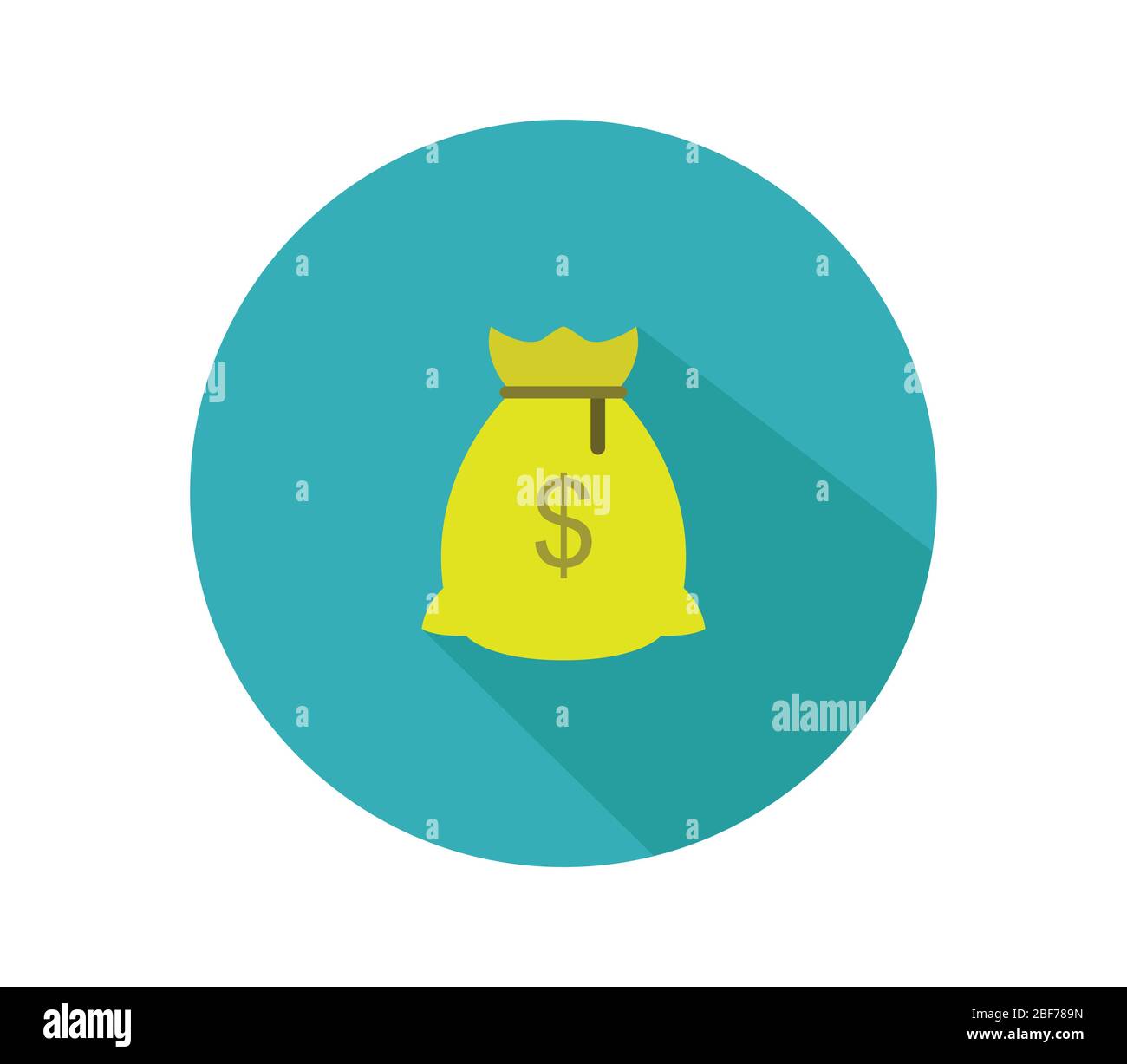 money bag icon illustrated in vector on white background Stock Vector ...