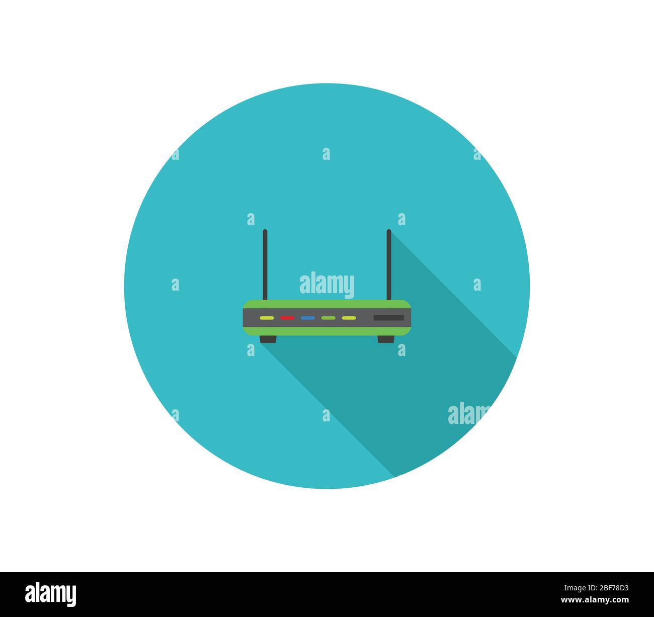 router icon illustrated in vector on white background Stock Vector ...