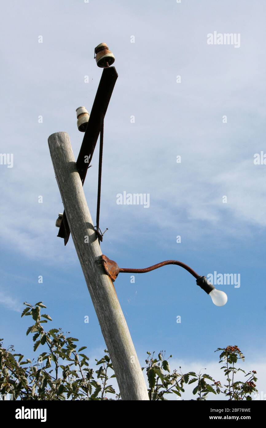 Old telephone pole hi-res stock photography and images - Alamy
