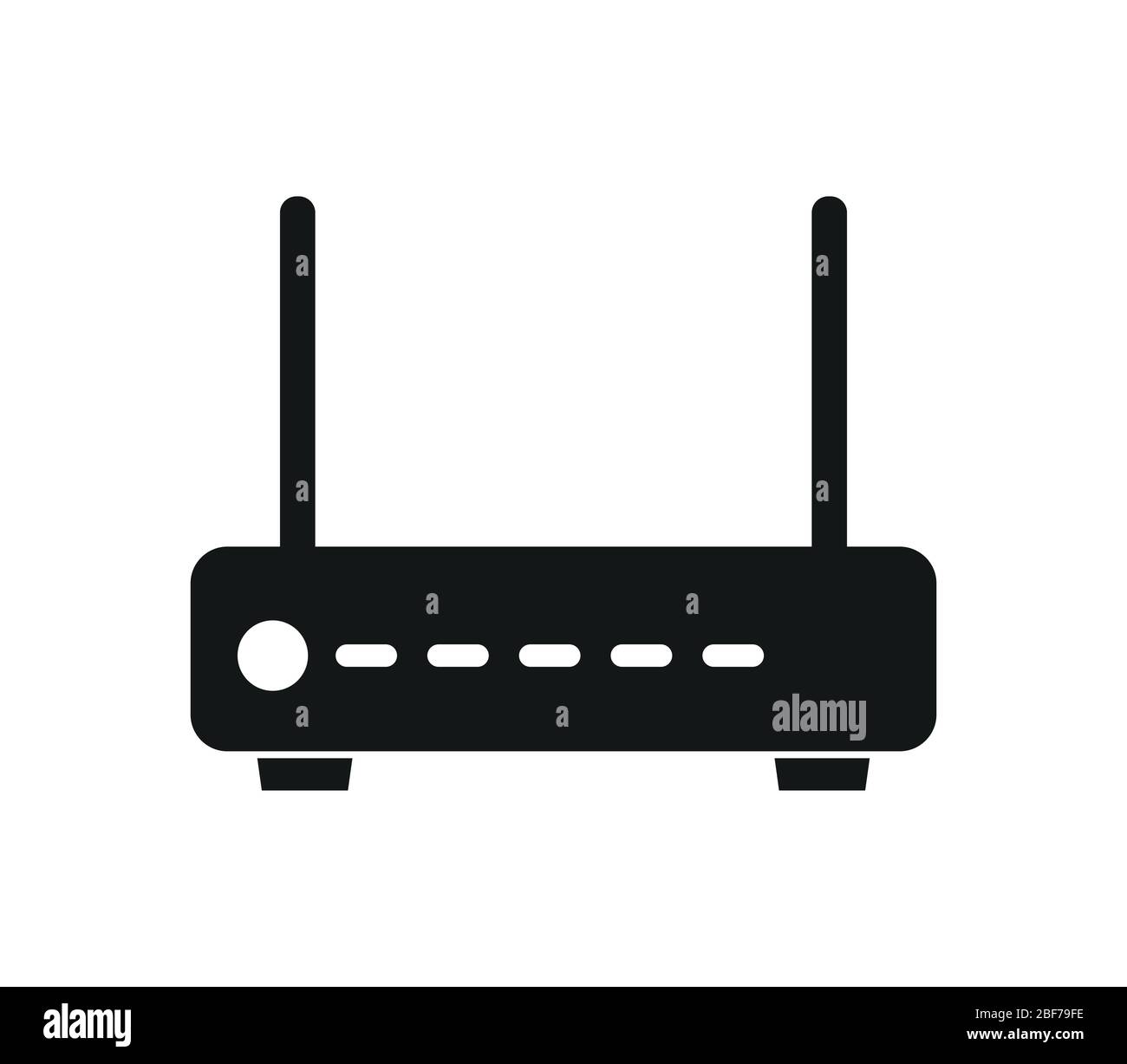 router icon illustrated in vector on white background Stock Vector ...