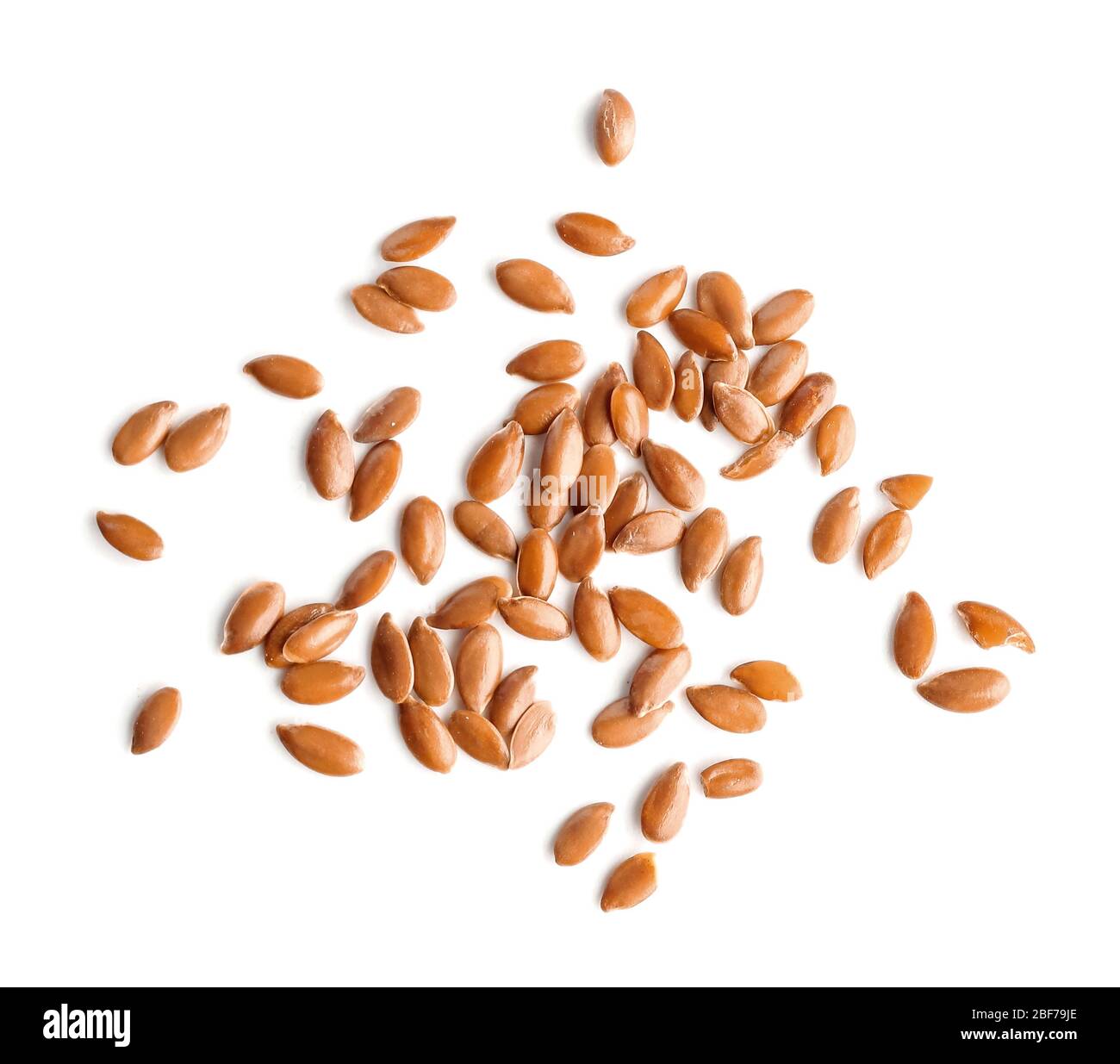 Linseed fresh raw seeds Cut Out Stock Images & Pictures - Alamy