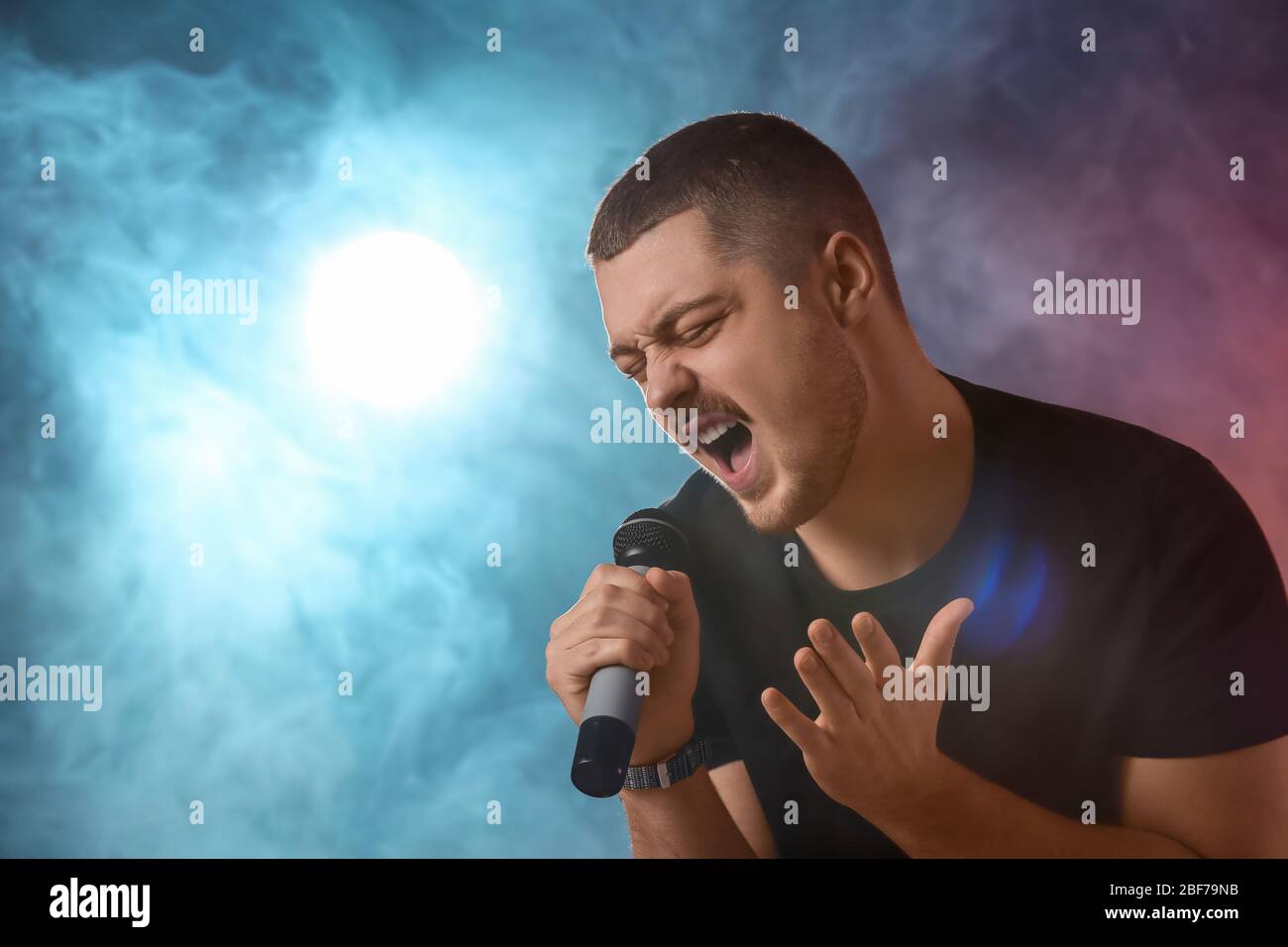 Male singer on hi-res stock photography and images - Alamy