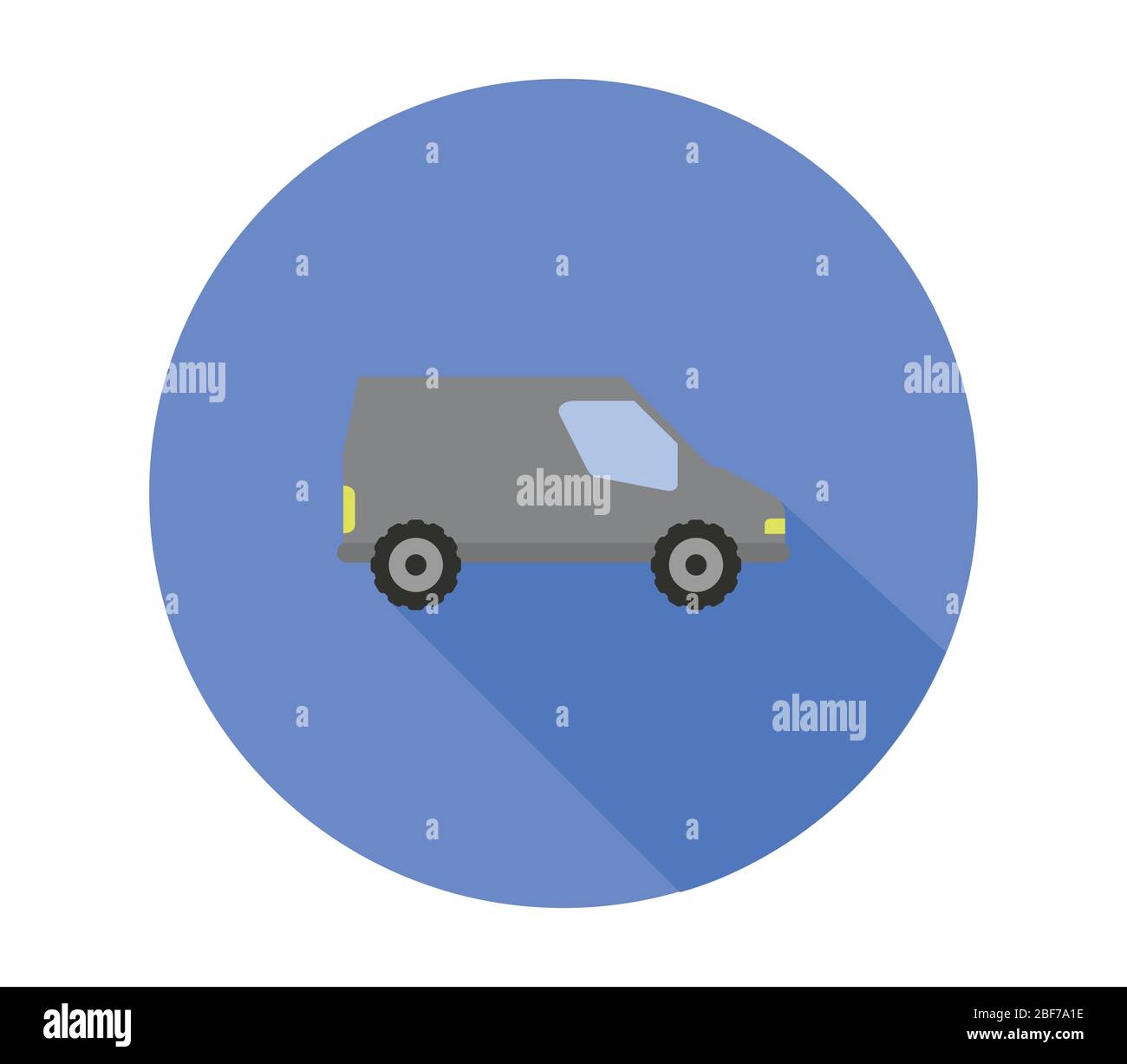 van icon illustrated in vector on white background Stock Vector Image ...