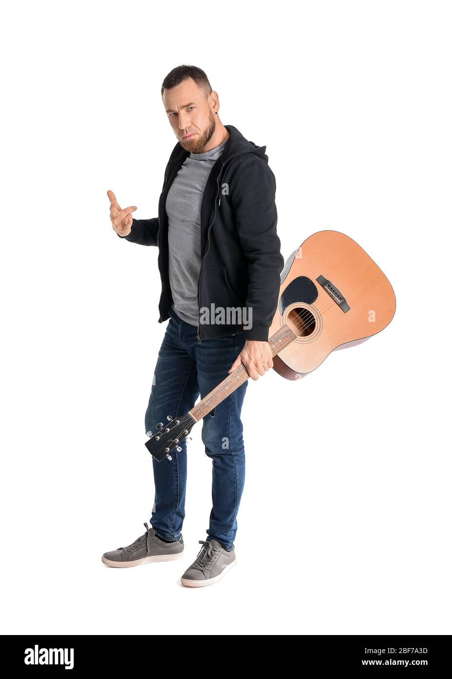 Celebrity singer playing guitar Cut Out Stock Images & Pictures - Alamy