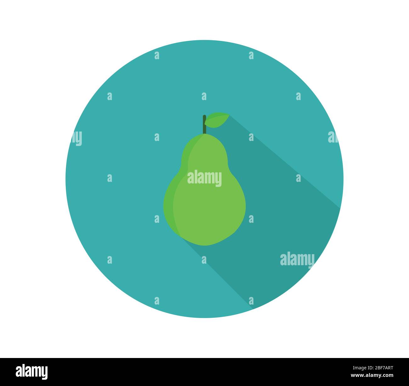 pear icon illustrated in vector on white background Stock Vector Image ...