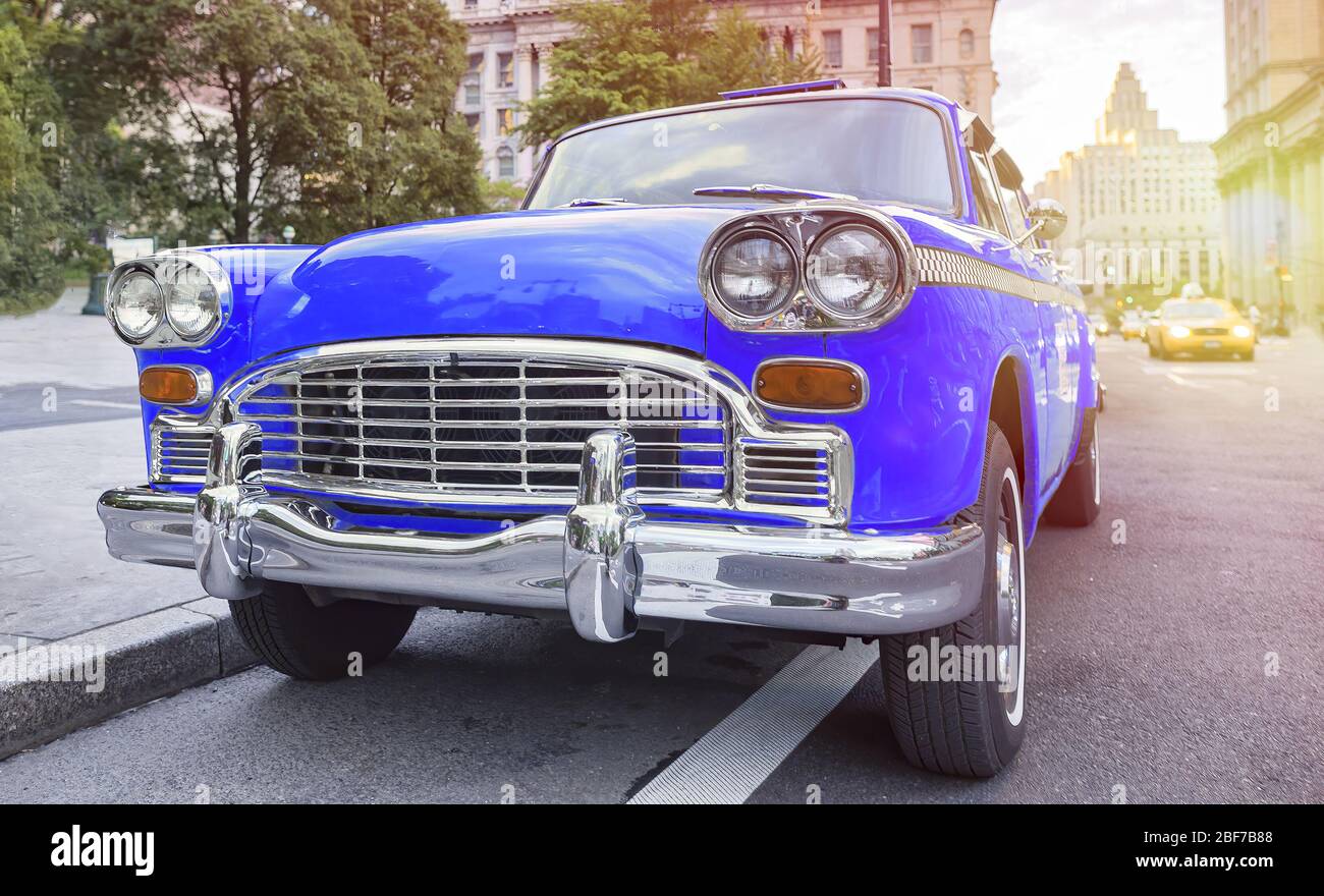 Checker Taxi Cab in Manhattan. The Checkered remains the most famous ...