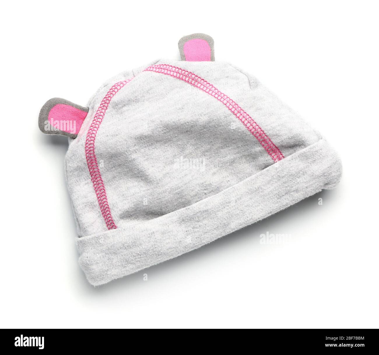 Baby hat on white background Stock Photo - Alamy