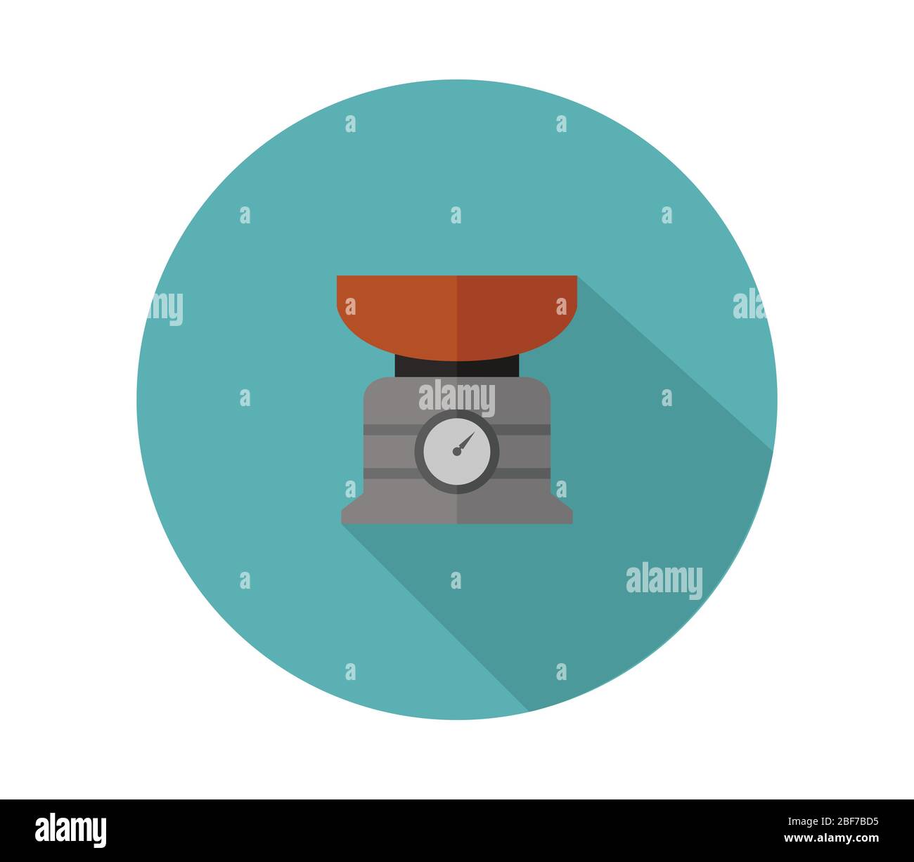 kitchen scale icon illustrated in vector on white background Stock ...