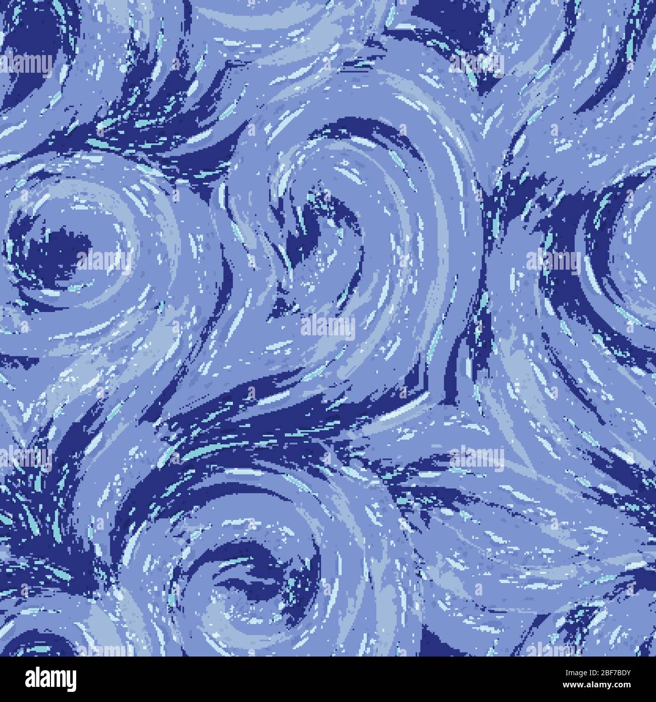 Vector seamless texture on a phantom blue background with Aqua Menthe ...