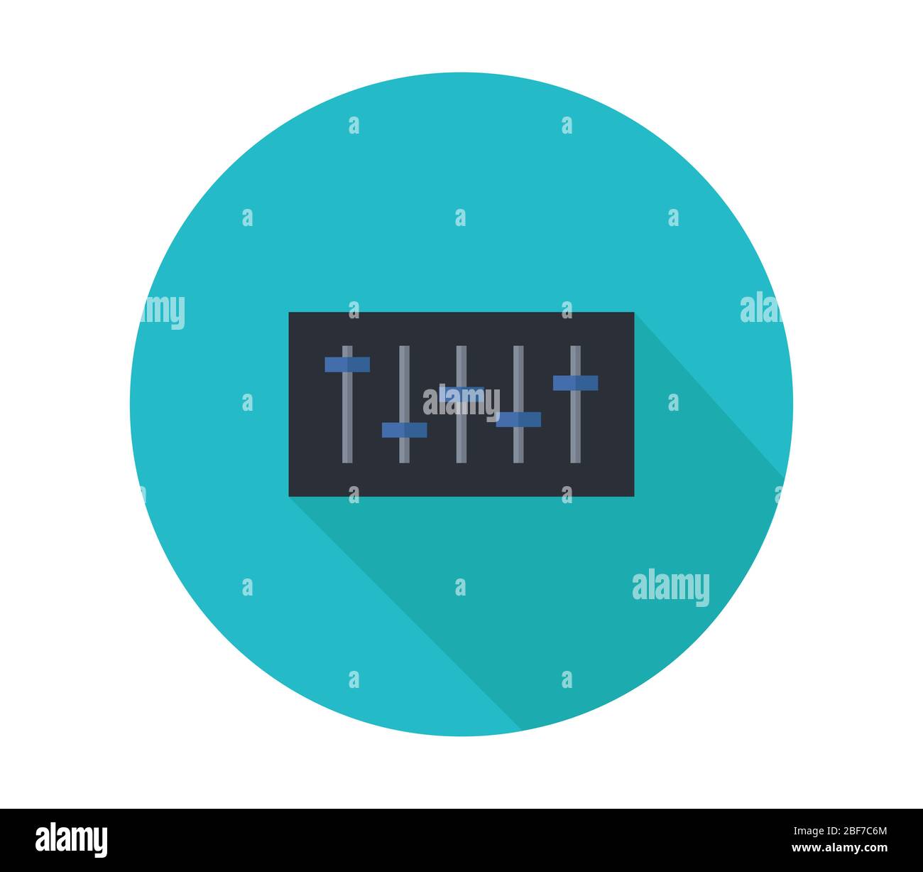 music mixer icon illustrated in vector on white background Stock Vector ...