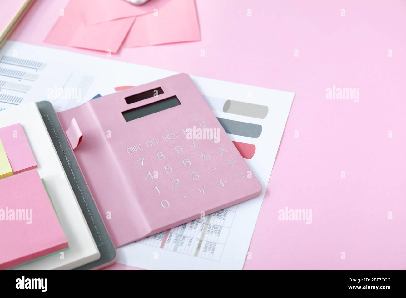 Workplace of modern bank manager Stock Photo - Alamy
