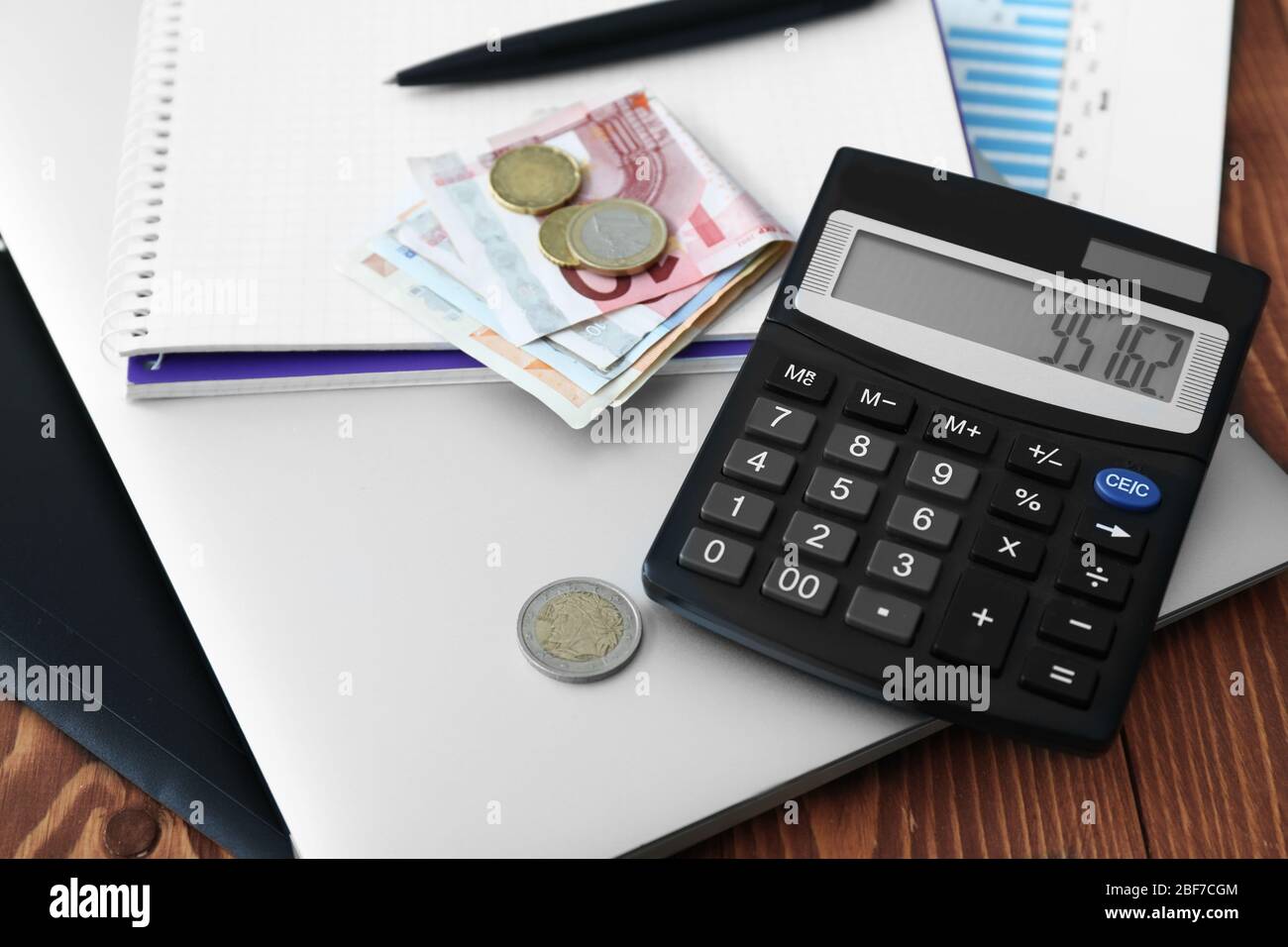 Workplace of modern bank manager, closeup Stock Photo - Alamy