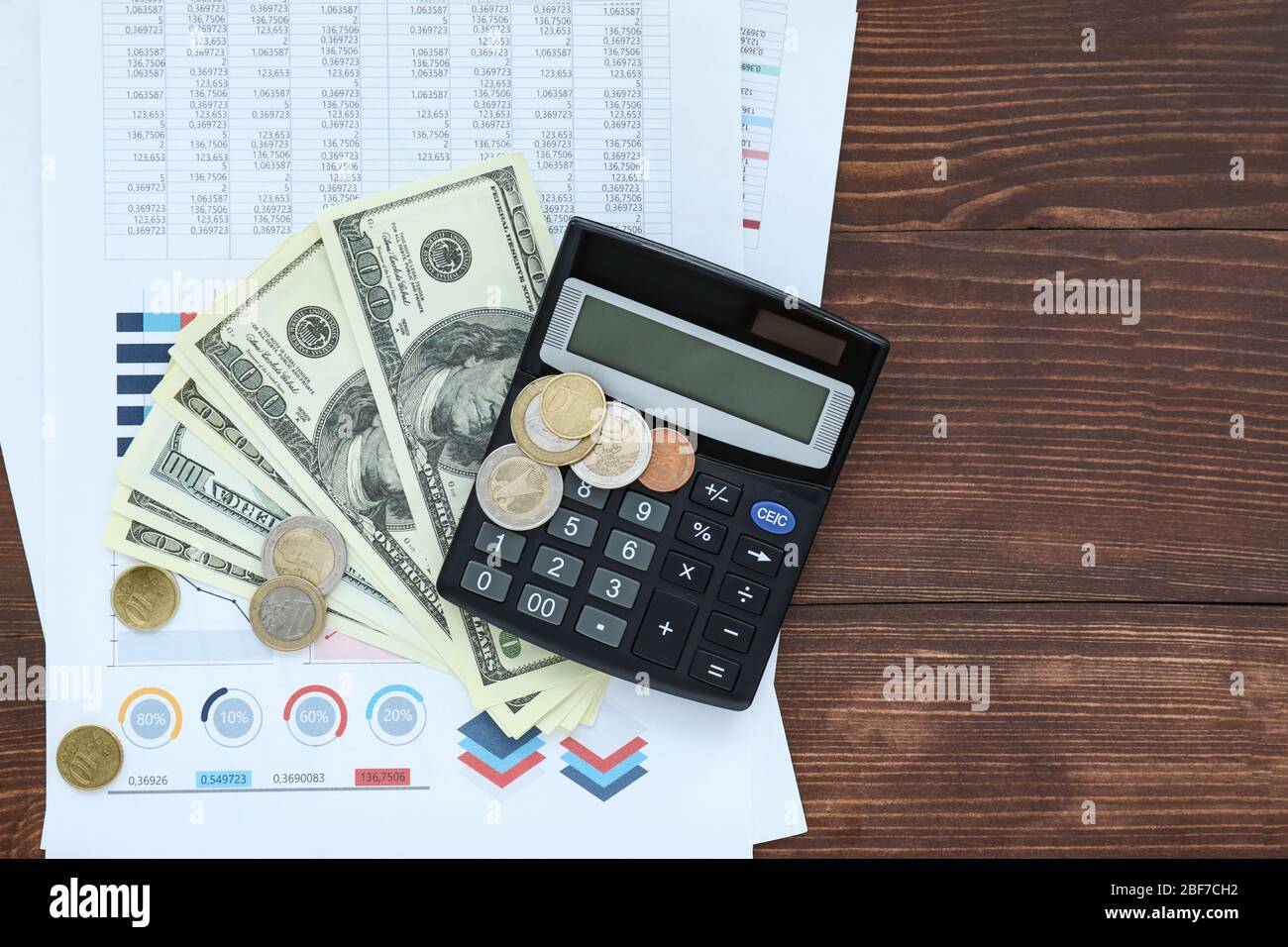 Workplace of modern bank manager Stock Photo - Alamy