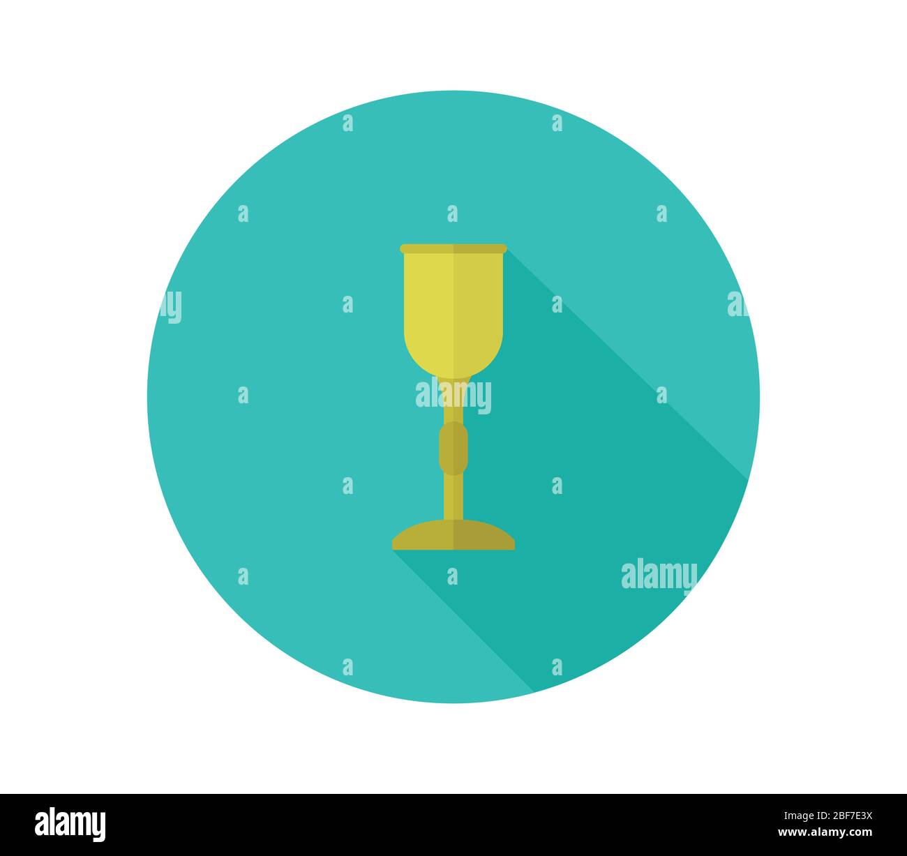 Christian cup icon illustrated in vector on white background Stock ...