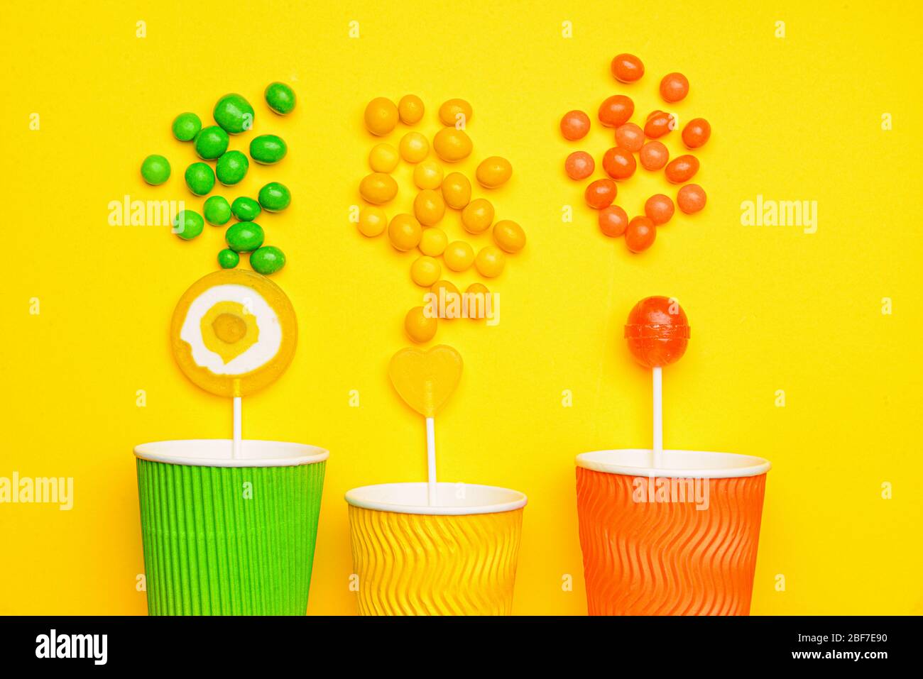 Cups different tasty candies hi-res stock photography and images - Alamy