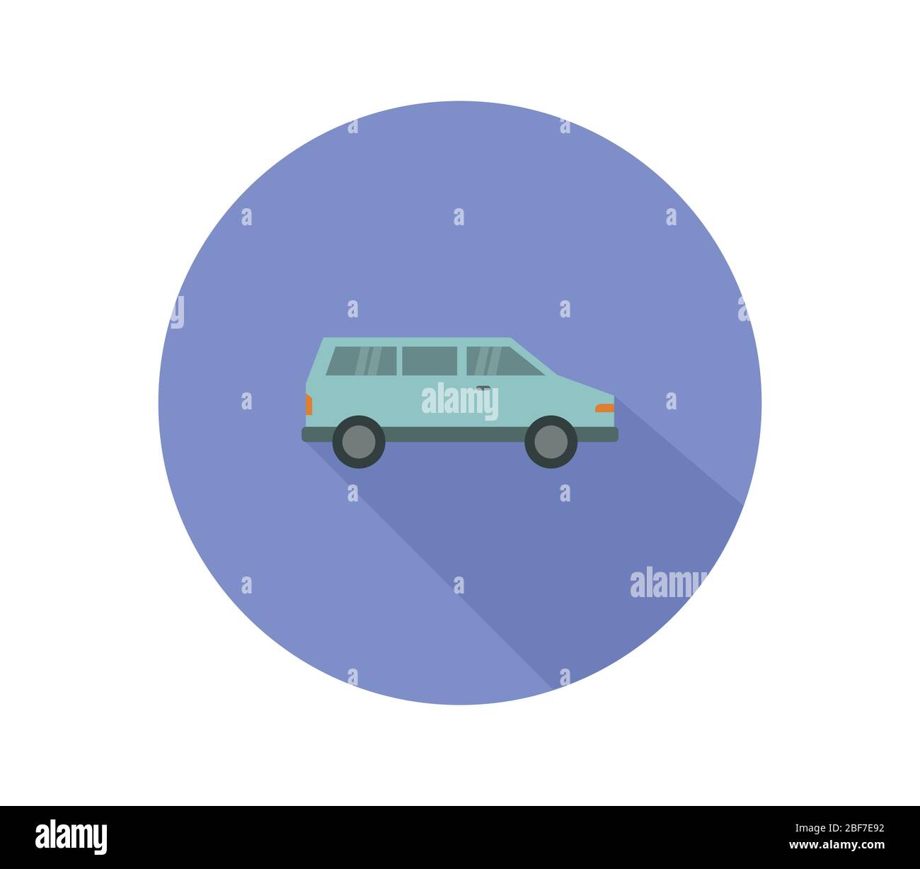 van icon illustrated in vector on white background Stock Vector Image ...