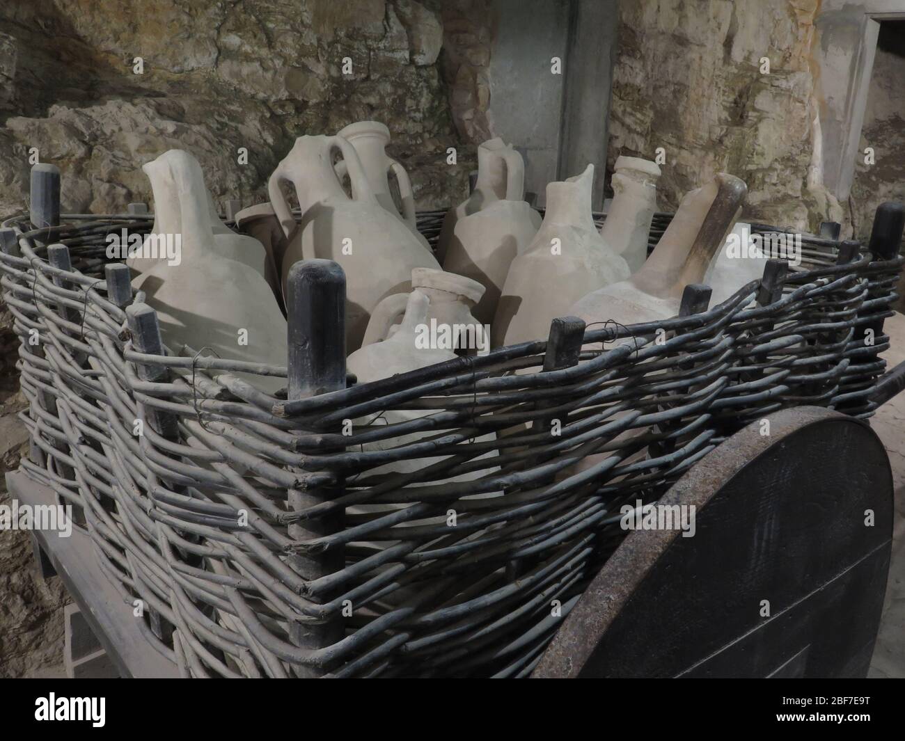 Beneath the ancient Roman amphitheatre are hundreds of amphorae. They were used for storage wine ...