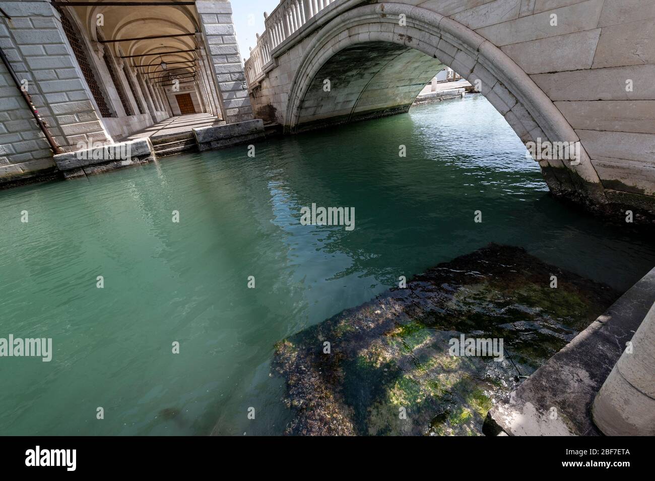 03/28/2020 Venice - Italy Venice is shrouded in silence and clean water ...