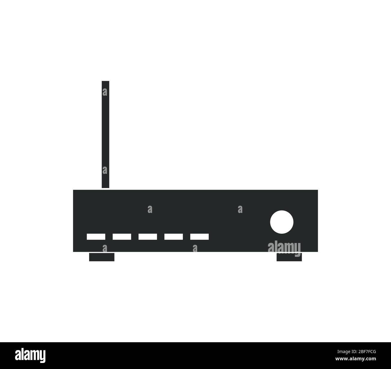 router icon illustrated in vector on white background Stock Vector ...