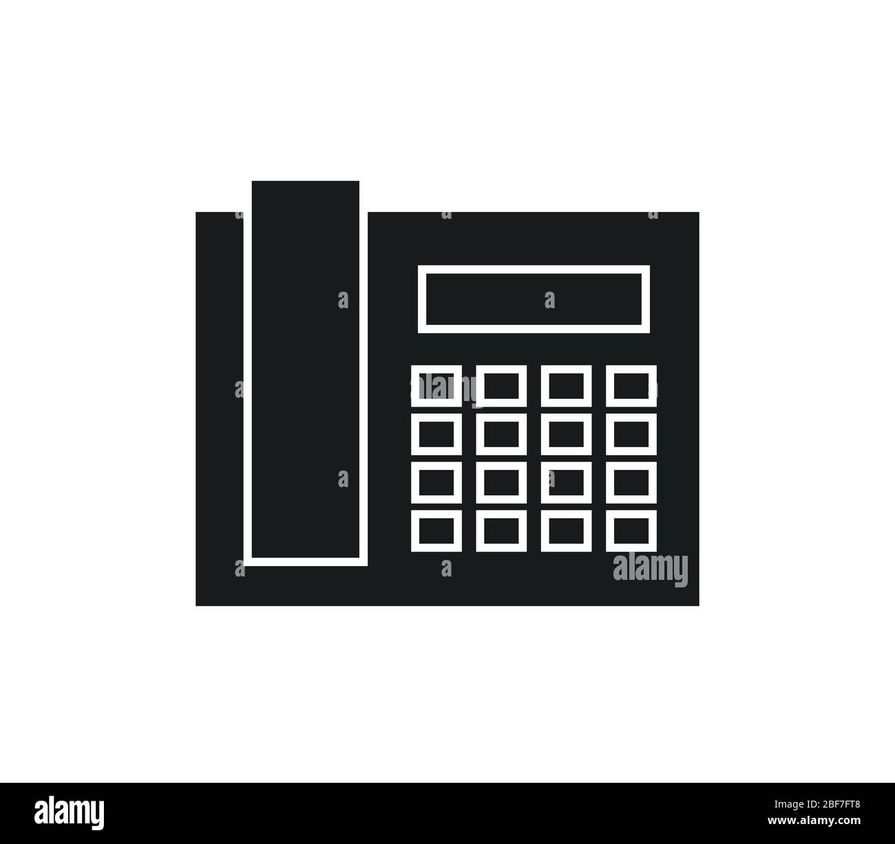 phone icon illustrated in vector on white background Stock Vector Image ...