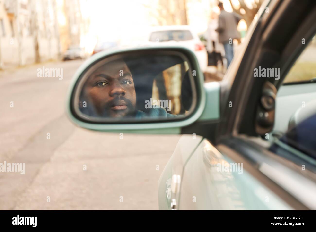 Side view african driver hi-res stock photography and images - Alamy