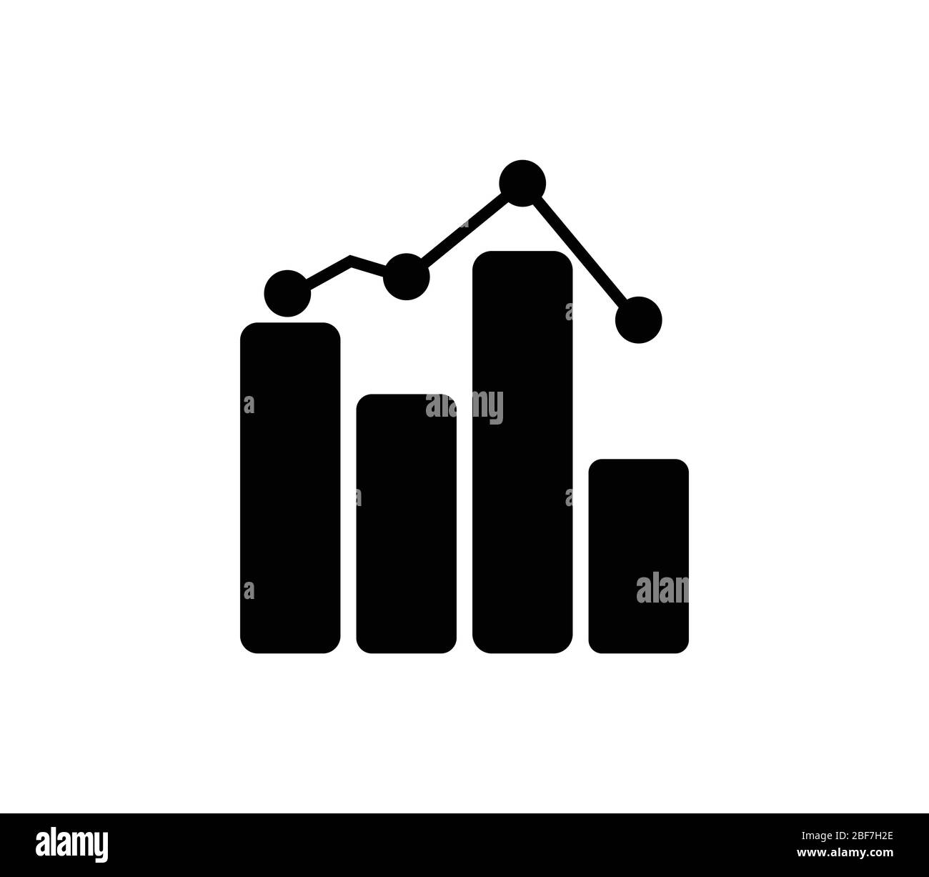 analytic icon illustrated in vector on white background Stock Vector ...