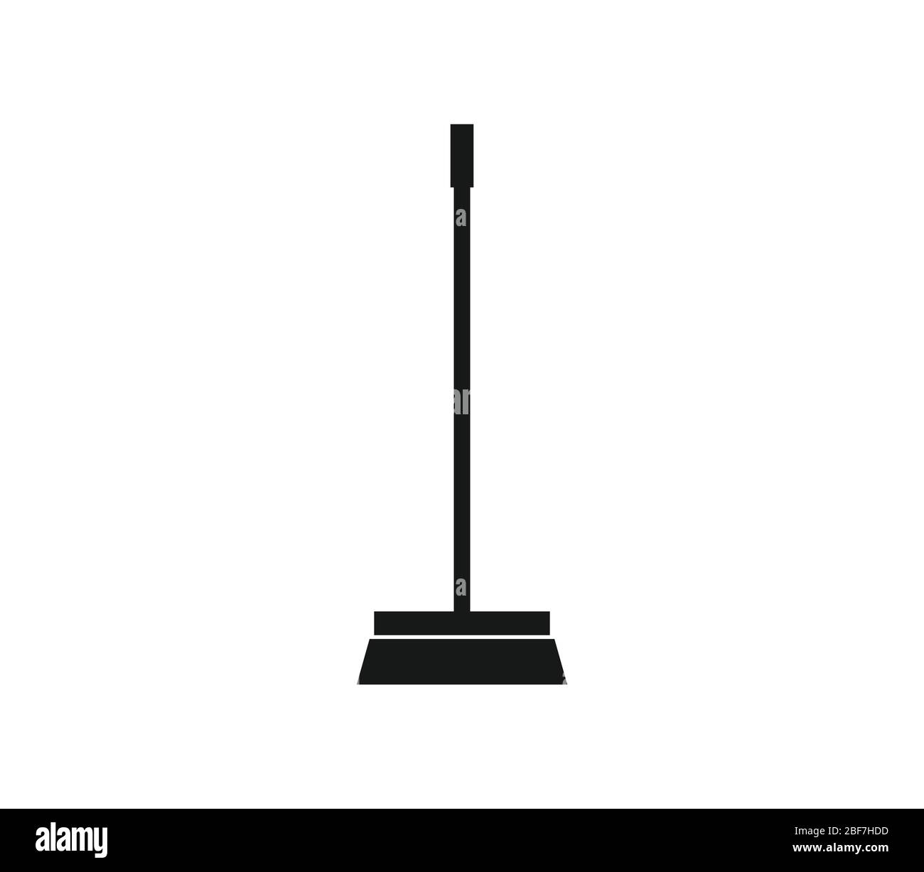 broom icon illustrated in vector on white background Stock Vector Image ...
