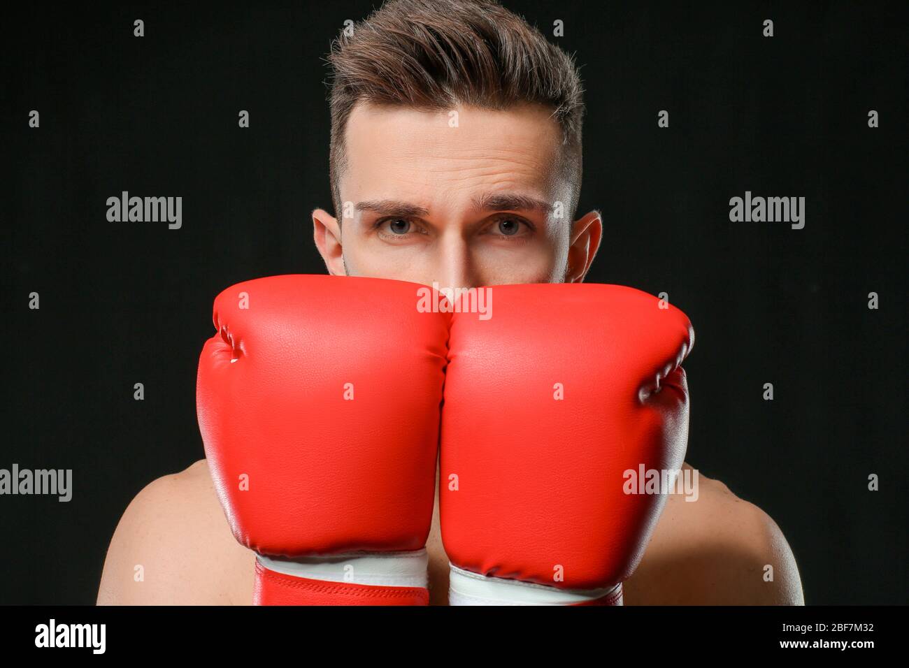 Handsome young boxer hi-res stock photography and images - Alamy