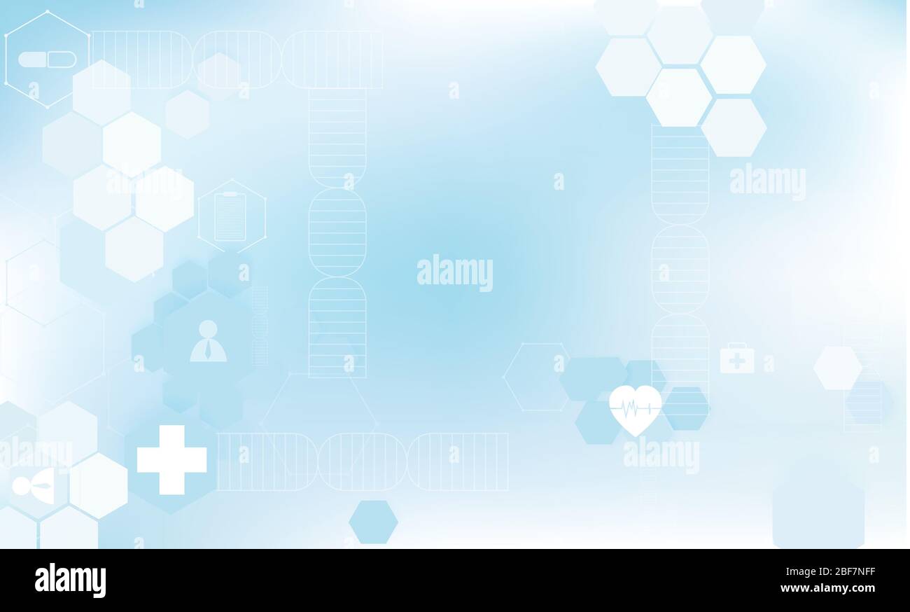 Geometric symbol background In blue tones (medical Stock Photo - Alamy