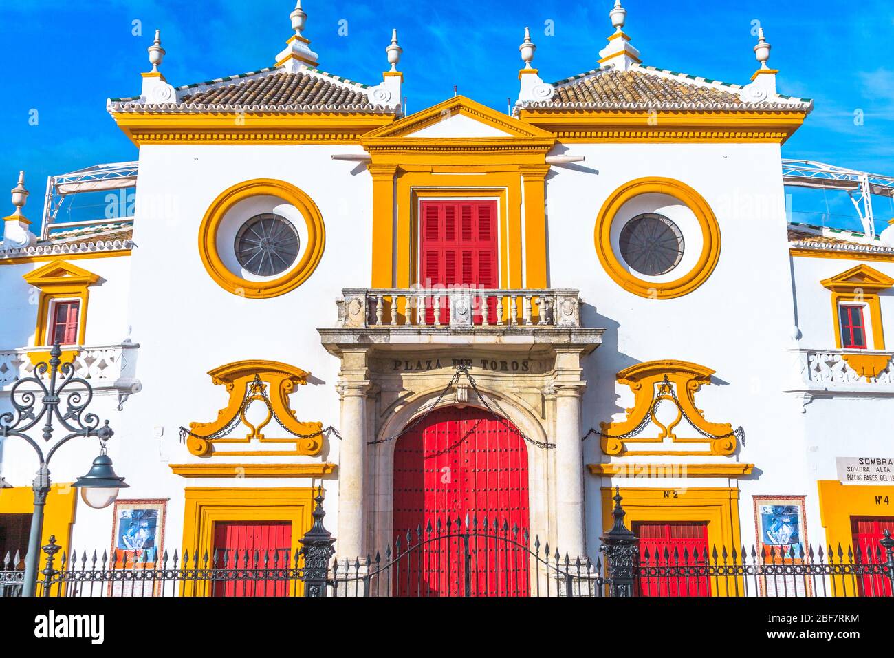 Seville, Andalusia, Spain - April 19, 2016: Baroque facade of biggest ...