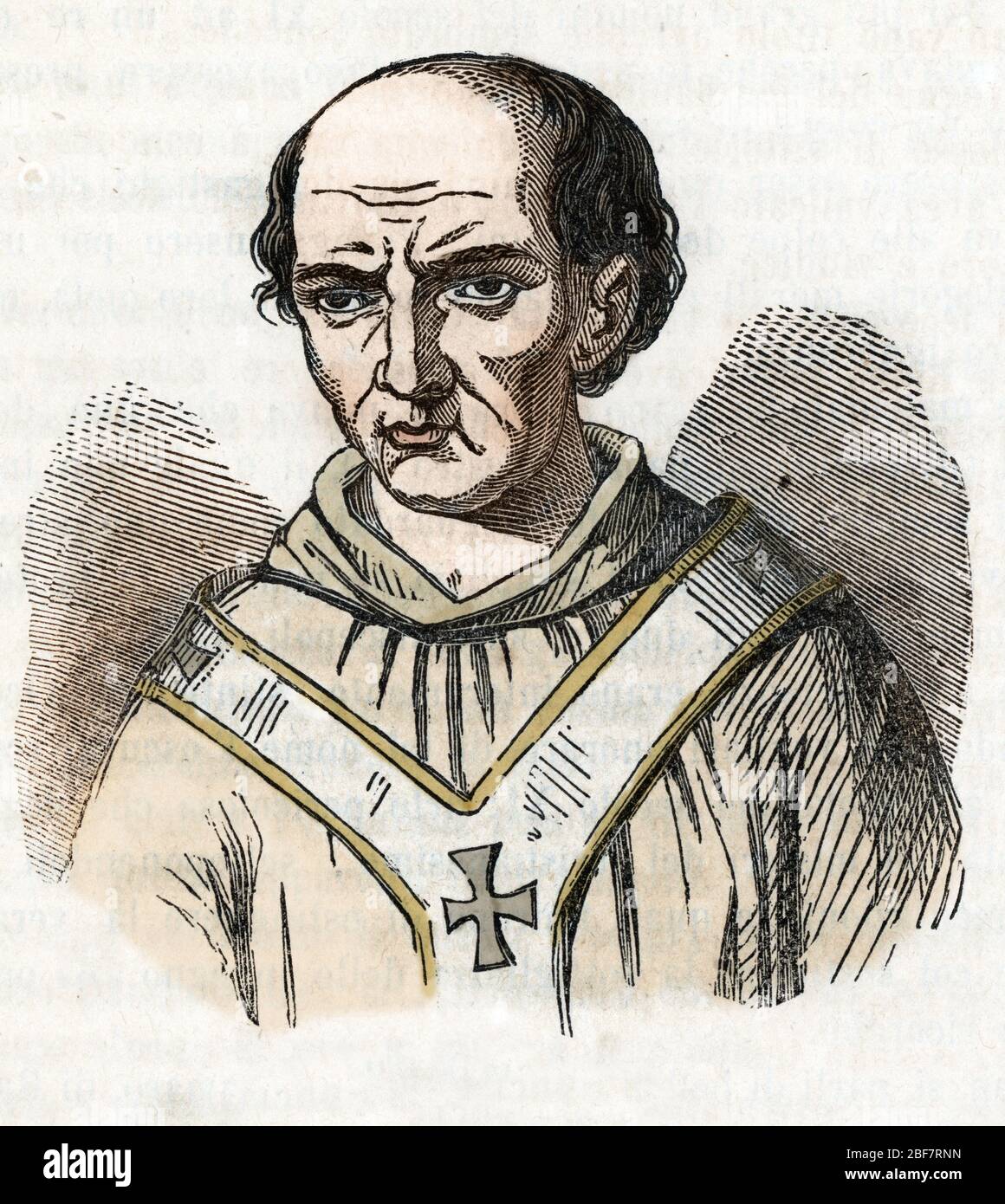 Representation du pape Jean XII (Giovanni ou John) (934-964) Dessin ...