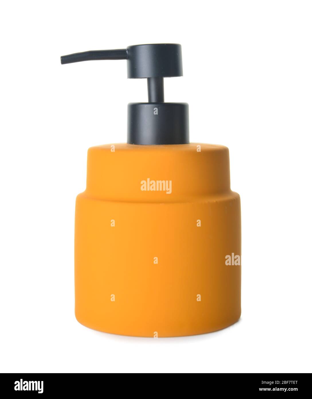 Container for liquid soap on white background Stock Photo - Alamy