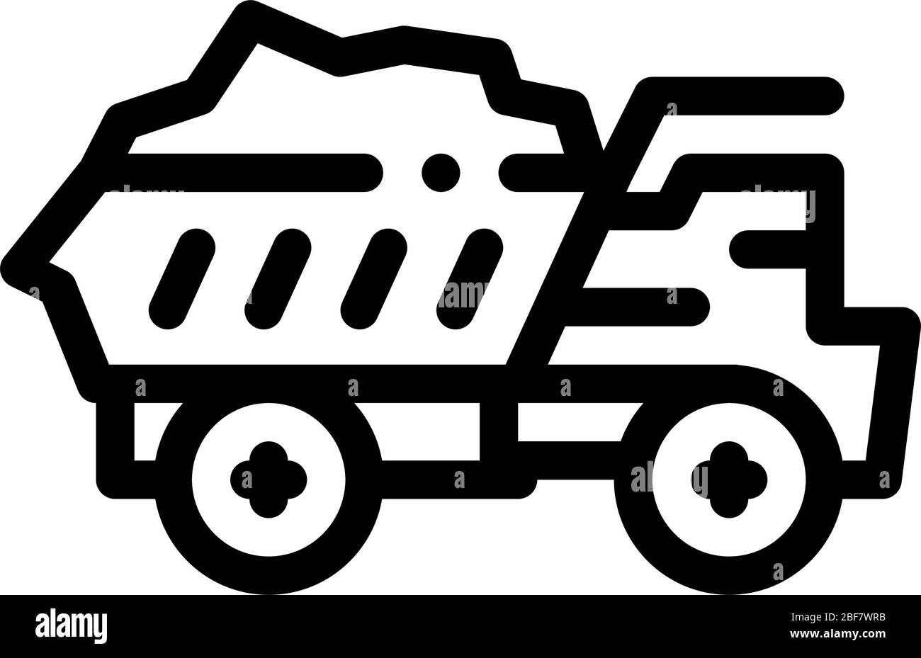 motor lorry icon vector outline illustration Stock Vector Image & Art ...