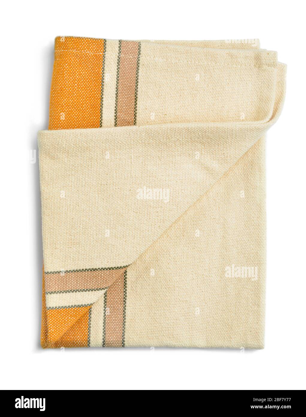 Clean napkin on white background Stock Photo - Alamy