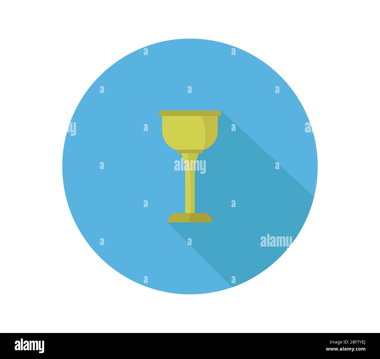 Christian cup icon illustrated in vector on white background Stock ...