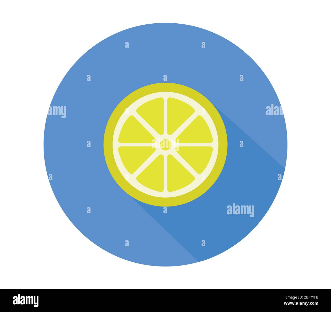 lemon icon illustrated in vector on white background Stock Vector Image ...