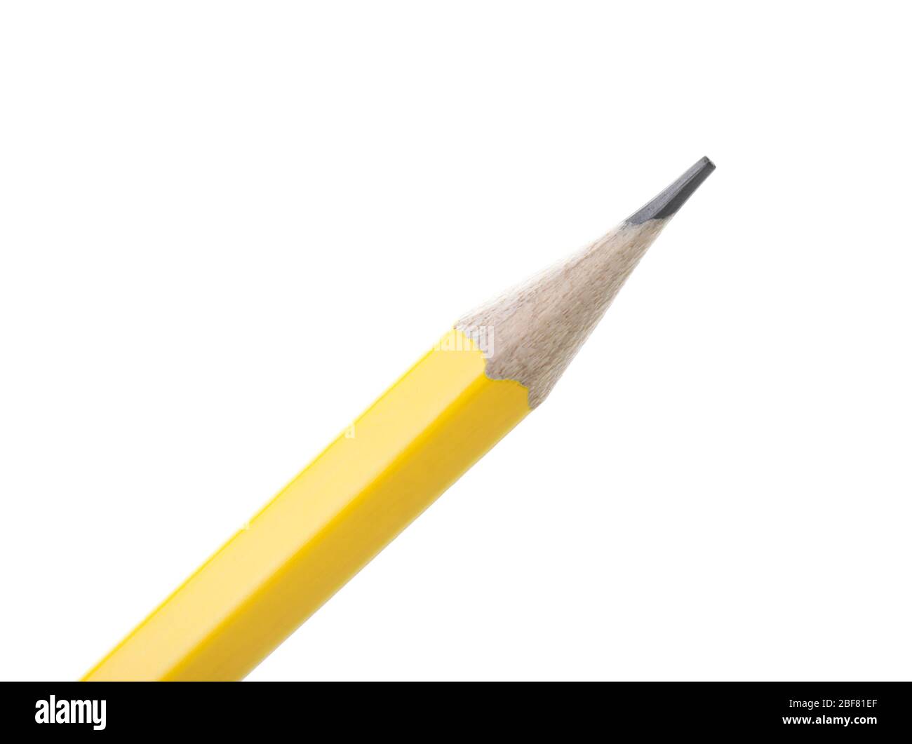 Ordinary pencil on white background Stock Photo - Alamy