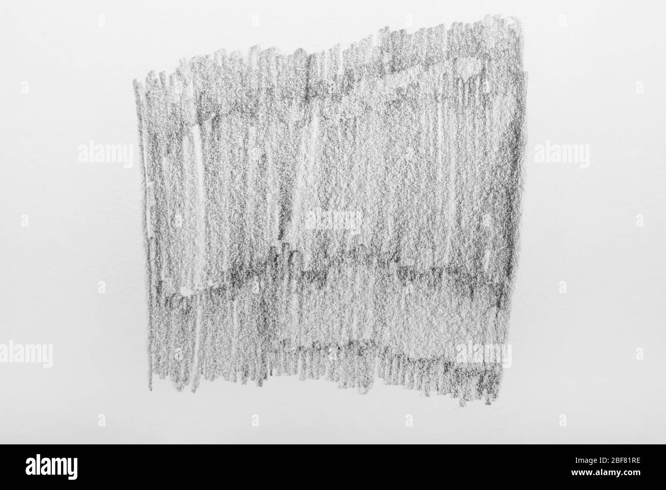 Pencil strokes on white paper Stock Photo - Alamy