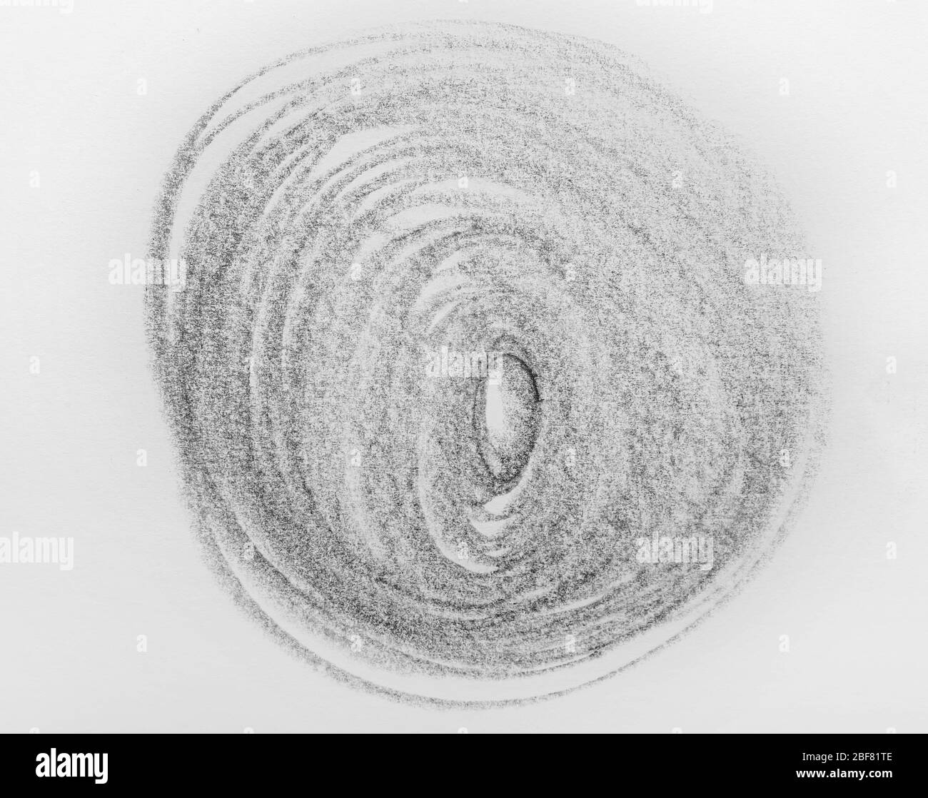 Pencil strokes on white paper Stock Photo - Alamy