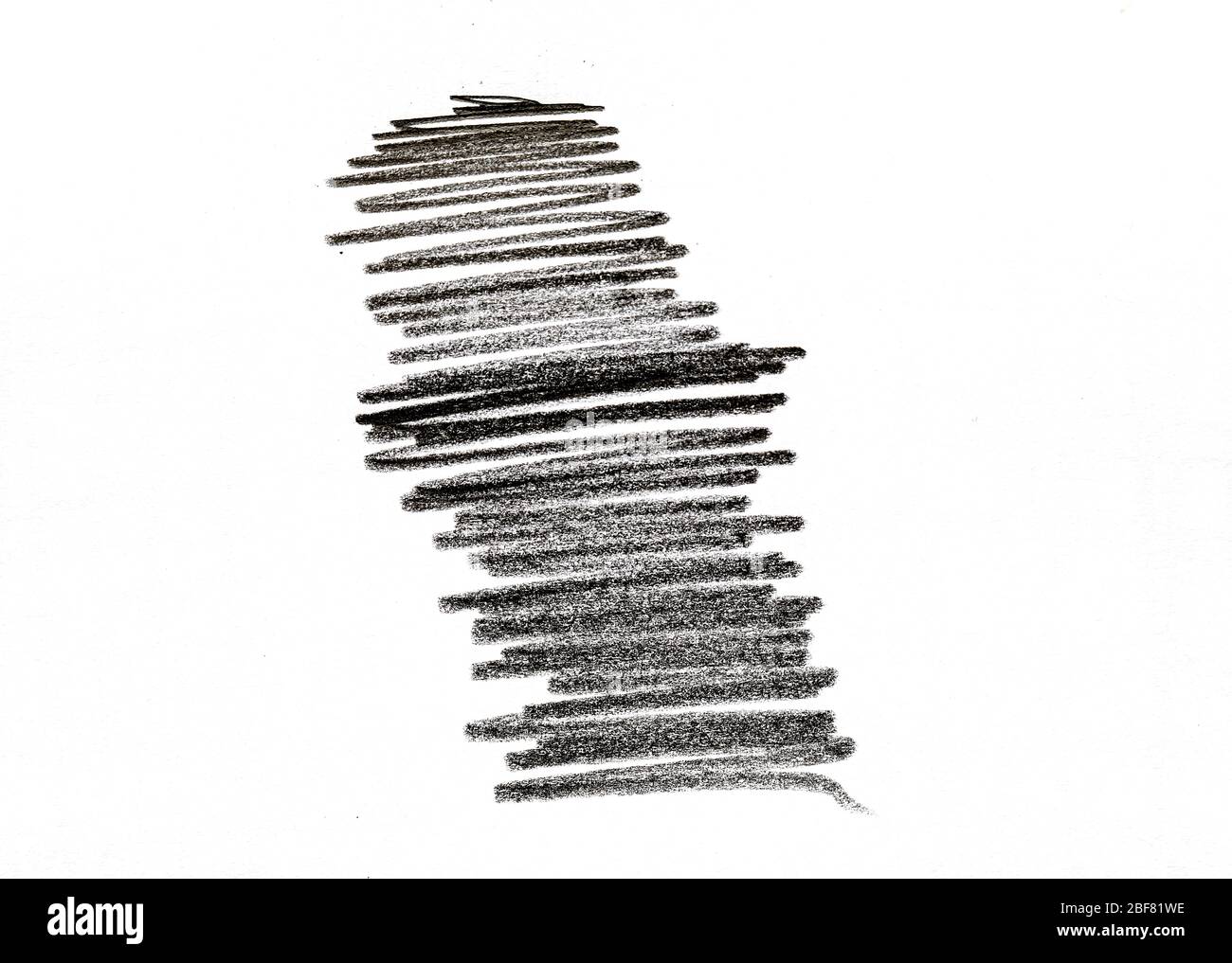 Pencil strokes on white paper Stock Photo - Alamy