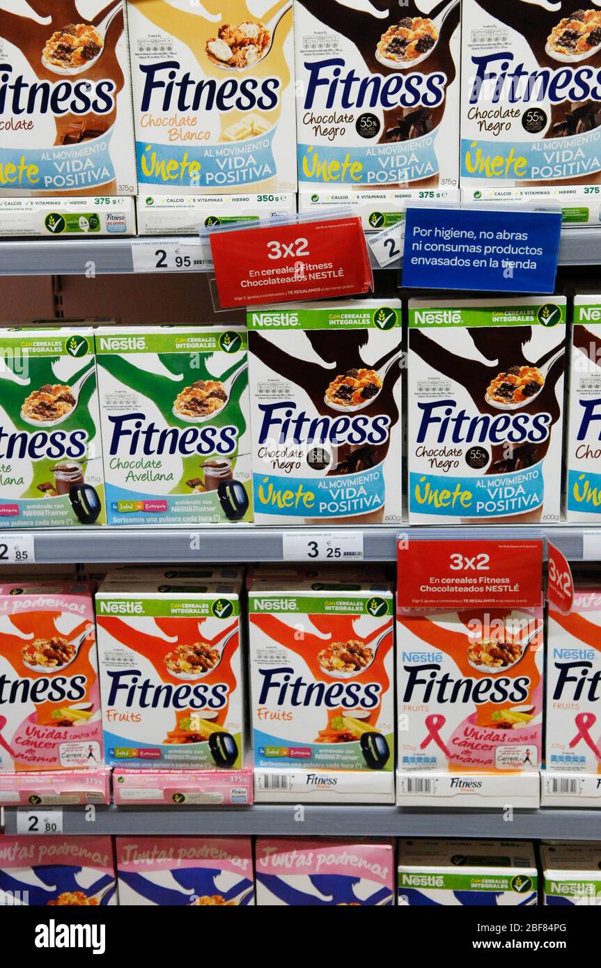 Nestle Fitness Cereal Stock Photo - Alamy