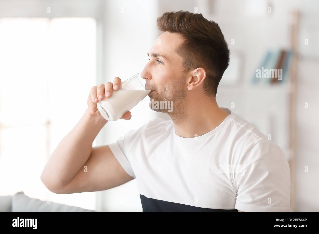 Man drinking milk hi-res stock photography and images - Alamy