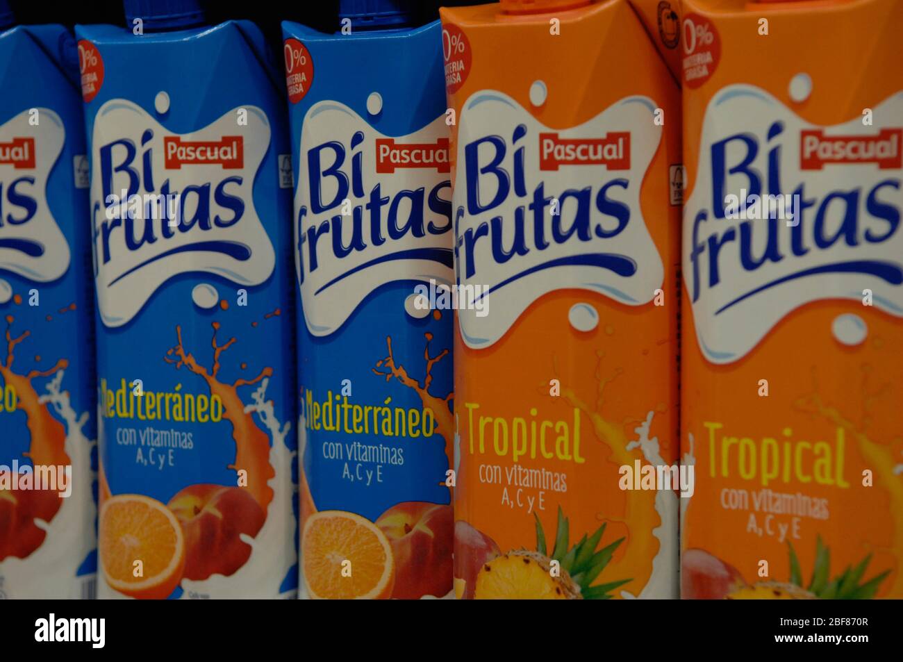 Bi frutas,milk juice Stock Photo - Alamy