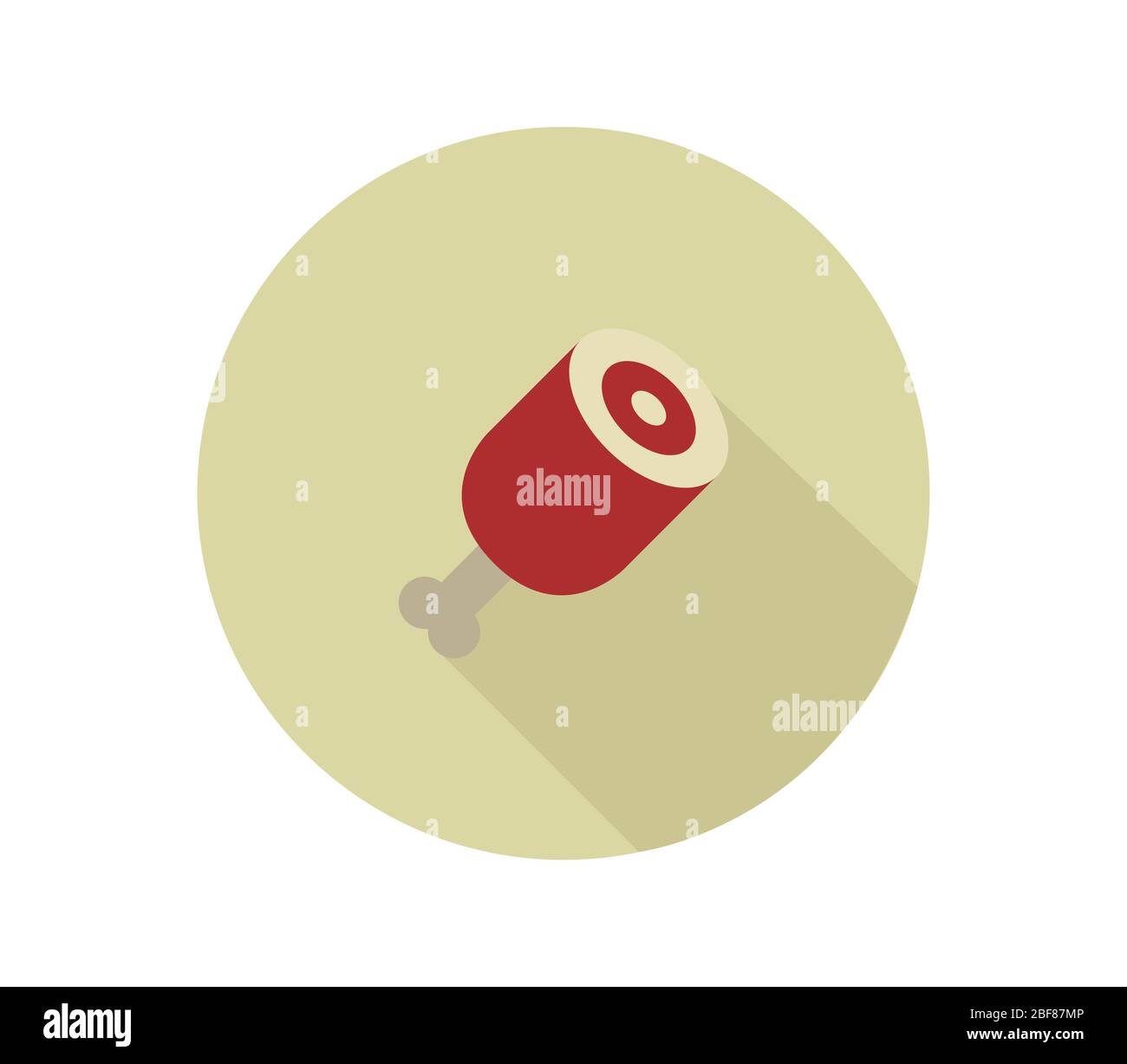 ham icon illustrated in vector on white background Stock Vector Image ...